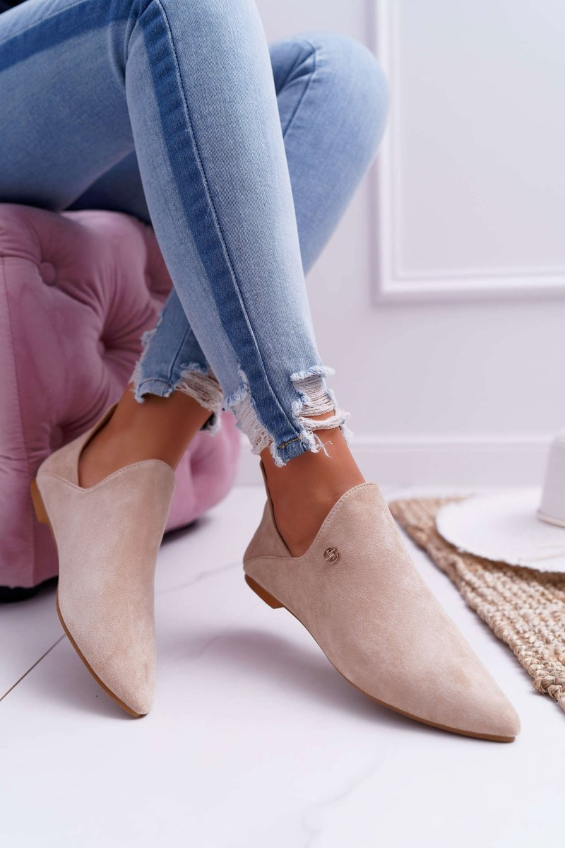 Lu Boo Cutout Boots Beige Chelsea | Cheap and fashionable shoes at ...