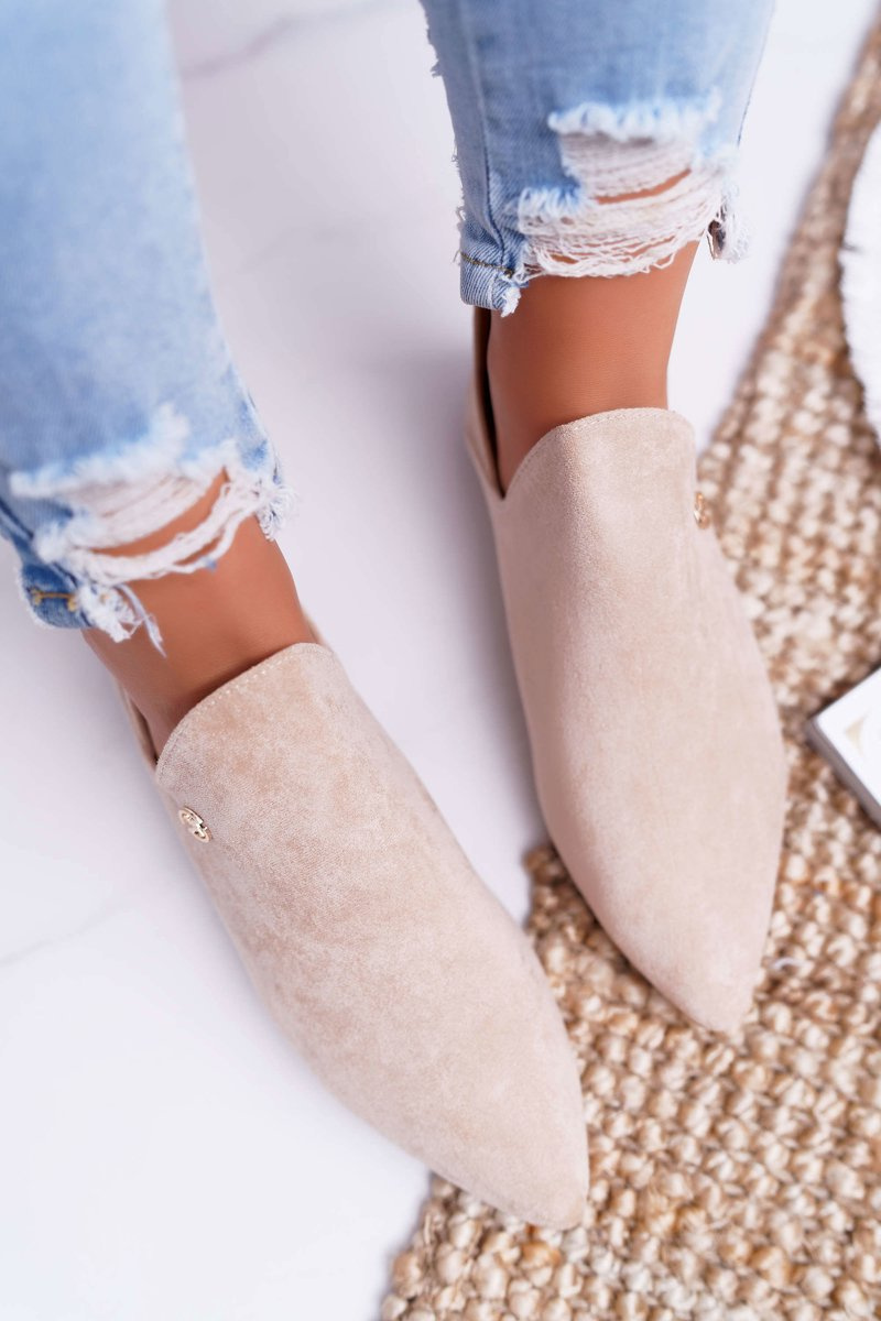 Lu Boo Cutout Boots Beige Chelsea | Cheap and fashionable shoes at ...