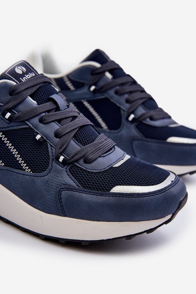 Sneakersy Buty Sportowe Męskie INBLU IU000006 Granatowe